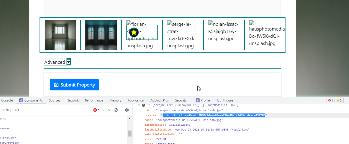 Preview Not Working After Removing Certain File From Array In Mulple Files · Issue 1073 · React