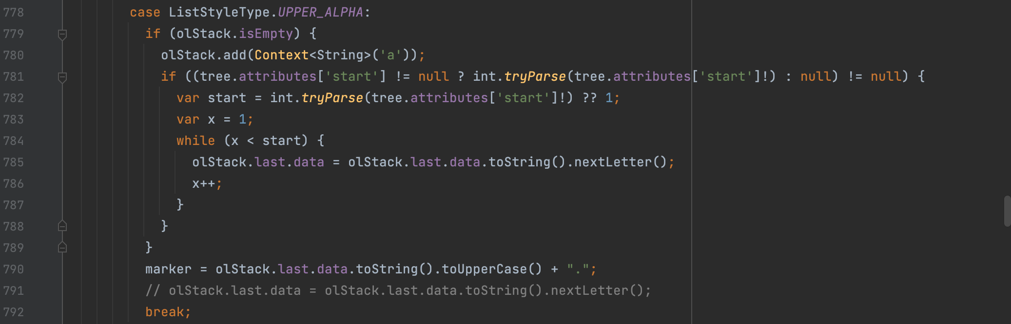[BUG] When using lower/upper alpha in html code · Issue #1020 · Sub6Resources/flutter_html · GitHub