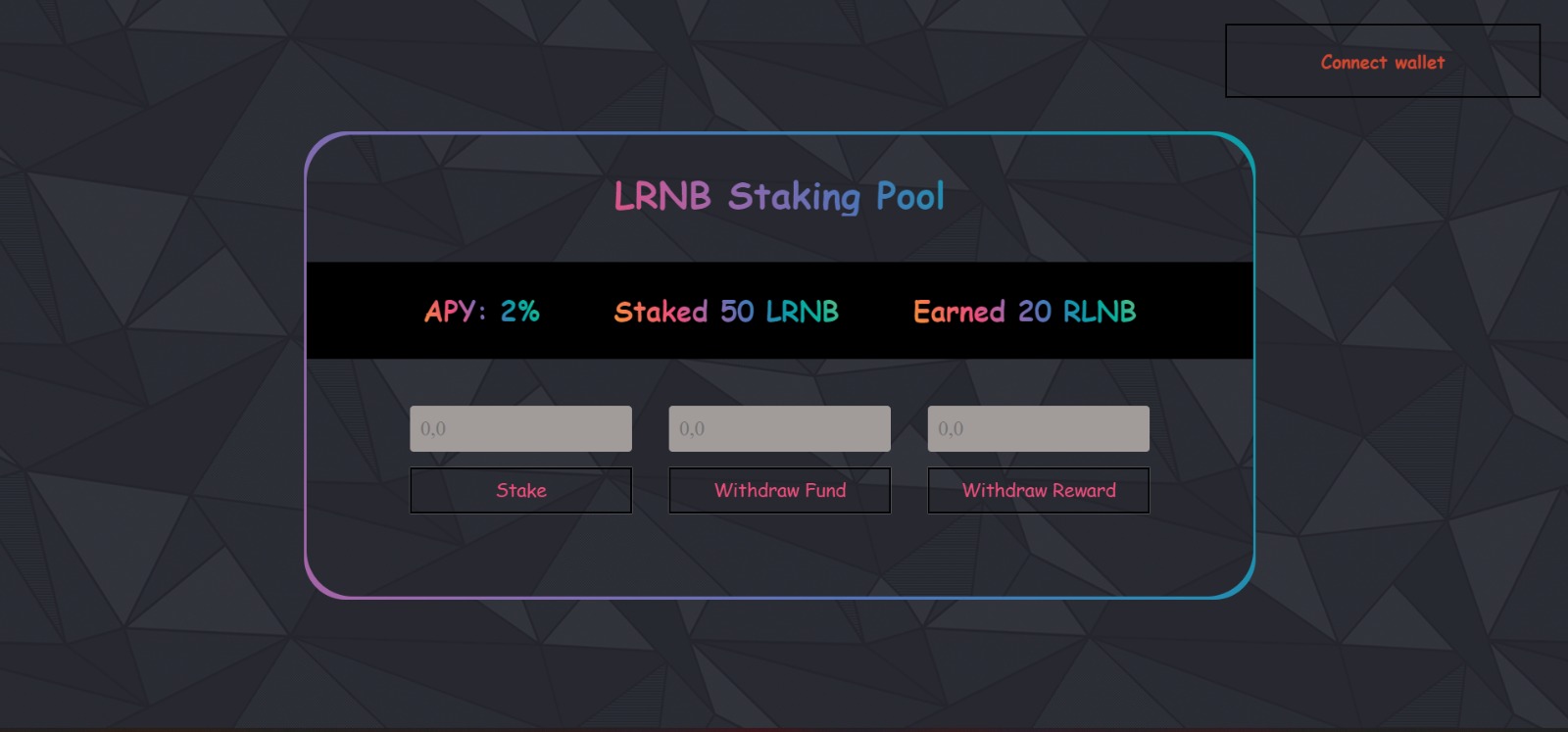Github Open The Gatesrewarded Staking Dapp A Rewarded Staking Dapp Using Solidity And Reactjs