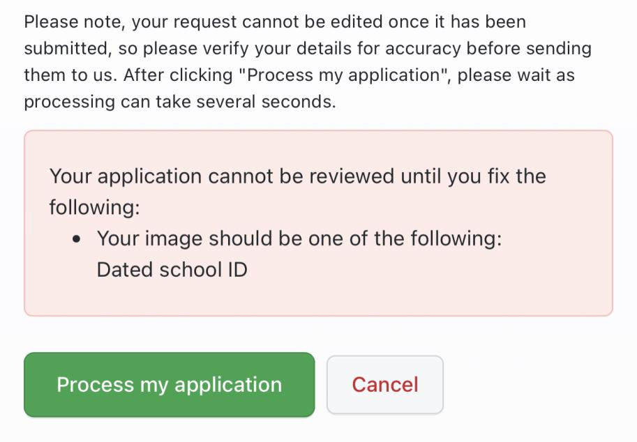 GitHub education pack verification · community · Discussion #52468 · GitHub