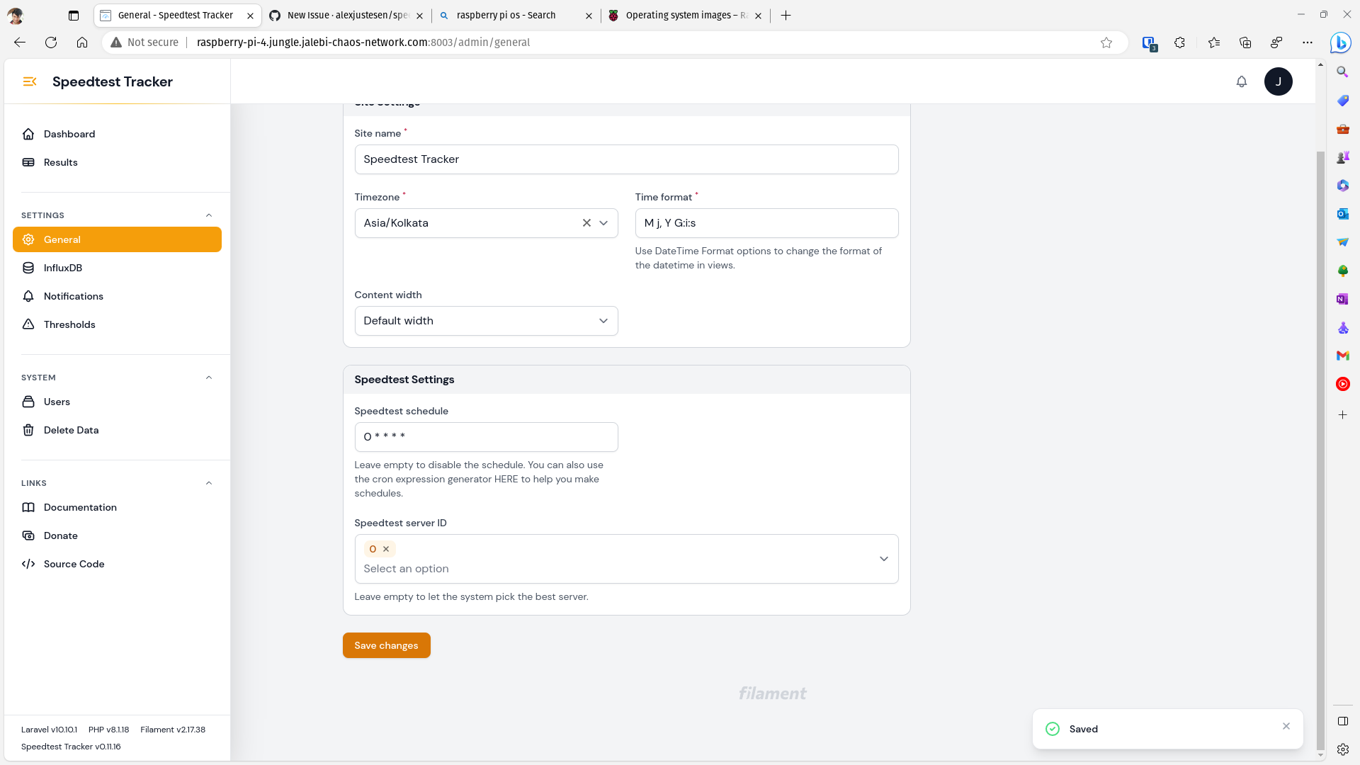 Allow Custom Server Id · Issue 605 · Alexjustesen Speedtest Tracker · Github