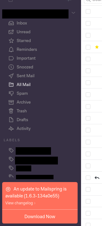 Annoying Update Notification · Issue #1557 · Foundry376/Mailspring · GitHub