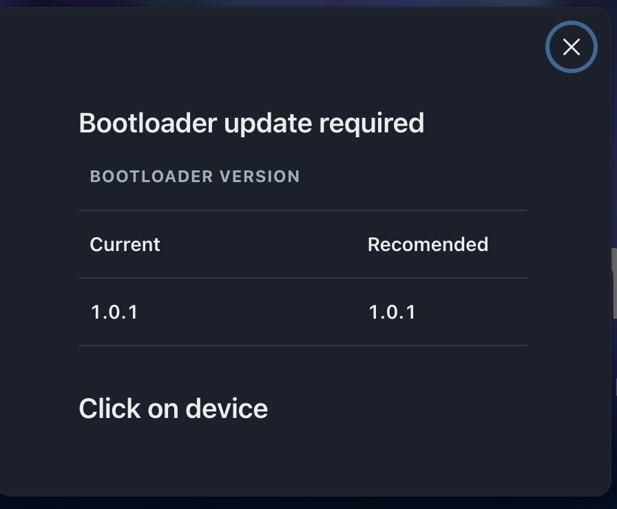 (UX) add true values to bootloader modal · Issue #195 · keepkey/keepkey-desktop · GitHub