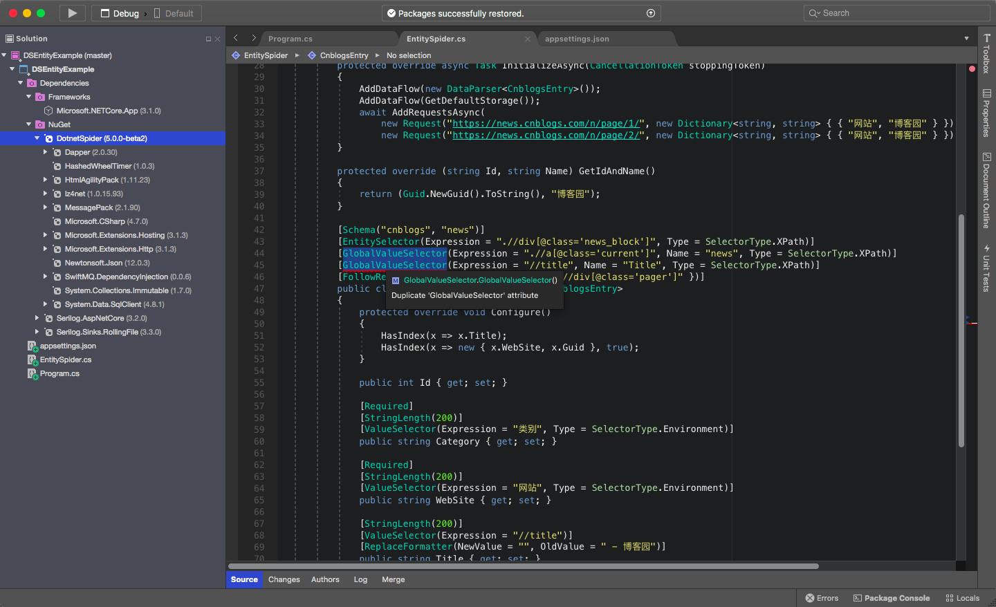 Can not Duplicate GlobalValueSelector attribute as your entity example on wiki · Issue #165 ...