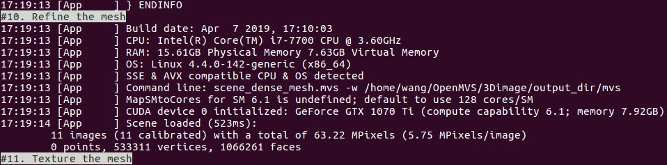 Segfault with refinemesh · Issue #407 · cdcseacave/openMVS · GitHub