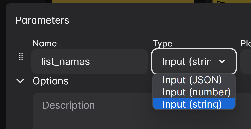 Trigger's parameters : Add boolean · Issue #1493 · AutomaApp/automa · GitHub