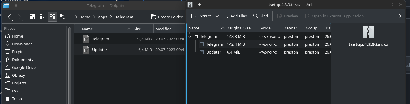 Linux auto-updater breaks Telegram executable · Issue #26590 · telegramdesktop/tdesktop · GitHub