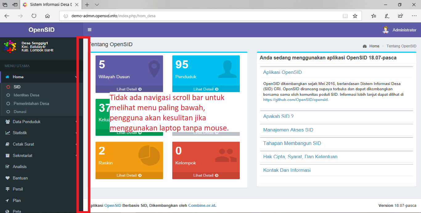 Perlebar Scroll Bar di Menu Navigasi · Issue #1452 · OpenSID/OpenSID · GitHub