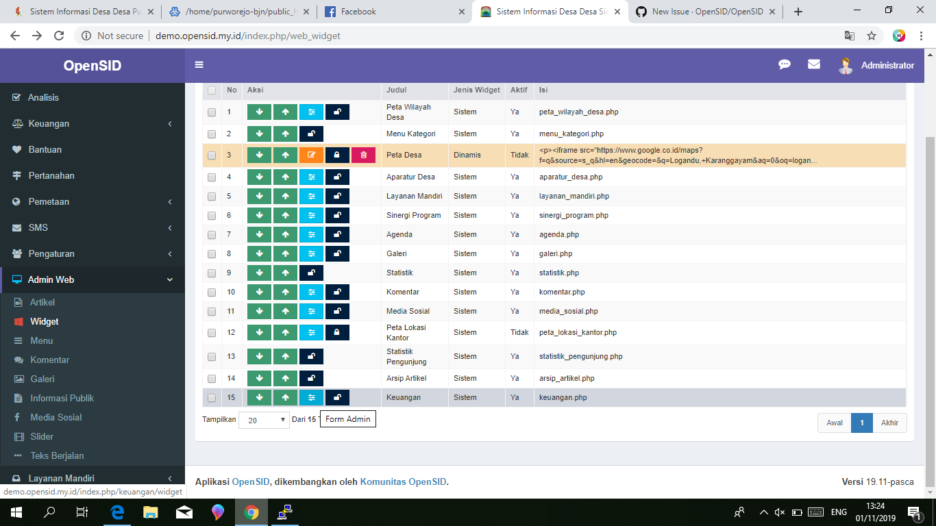Bug Widget Keuangan Not Found · Issue 2455 · Opensidopensid · Github