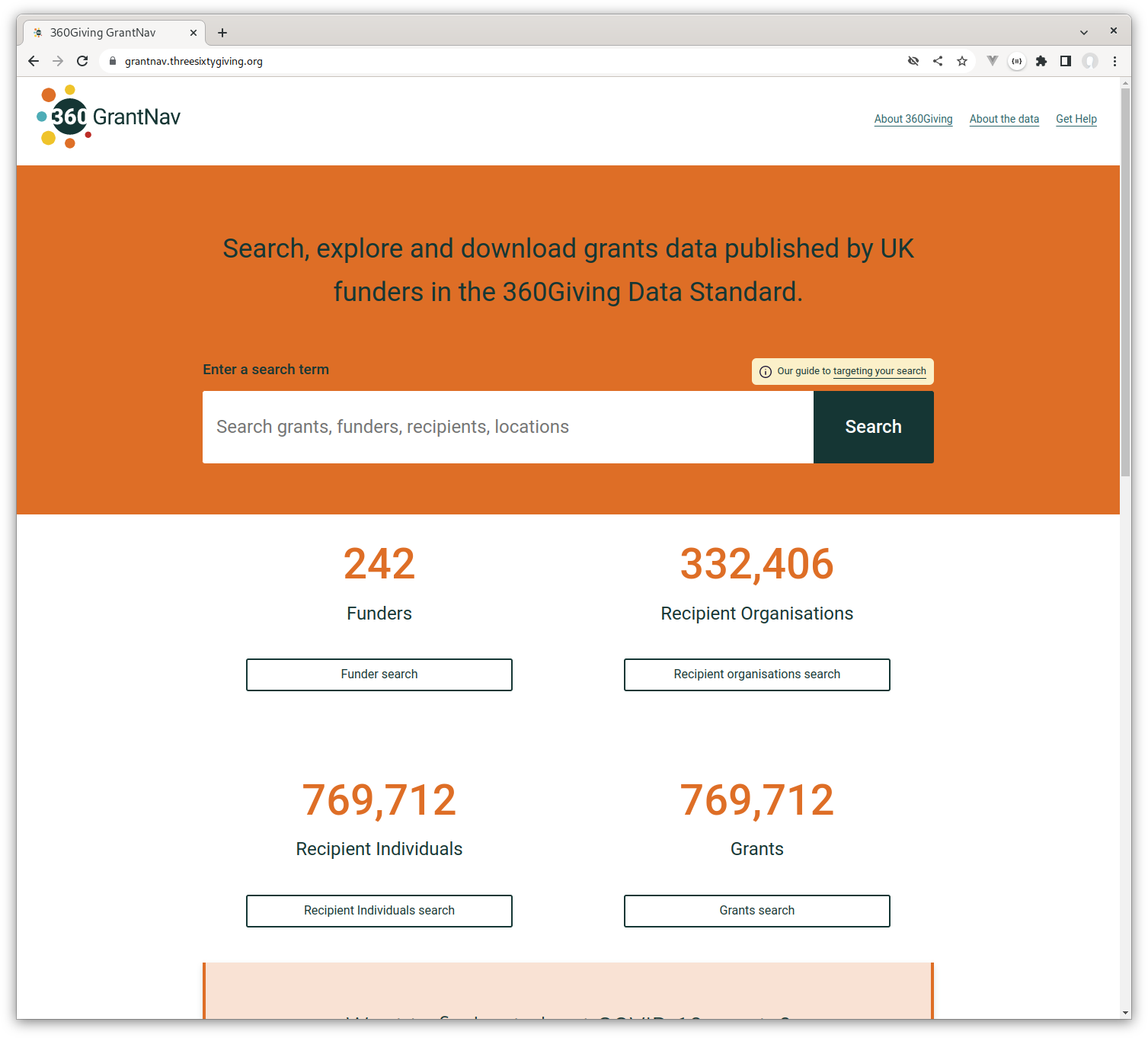 Add recipient individuals count to home page headline stats · Issue #957 · ThreeSixtyGiving ...