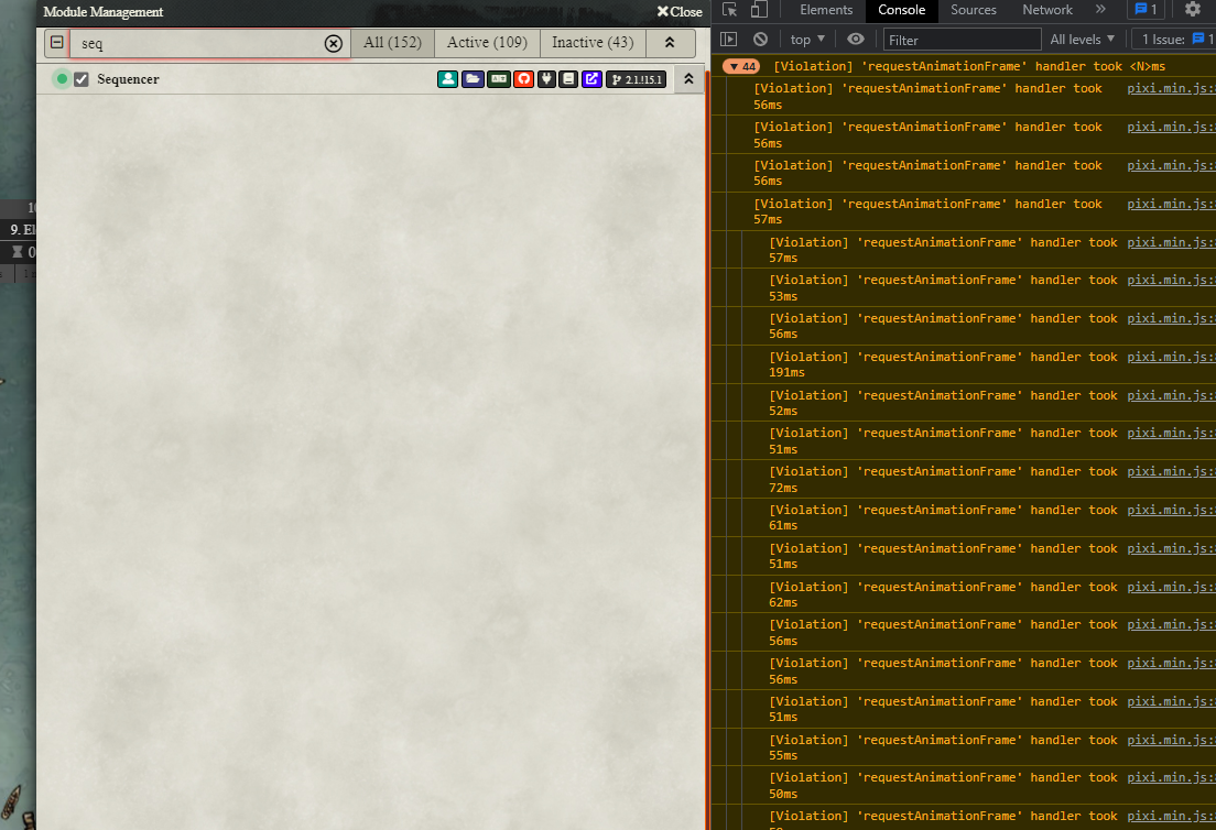Performance issues · Issue #83 · fantasycalendar/FoundryVTT-Sequencer · GitHub