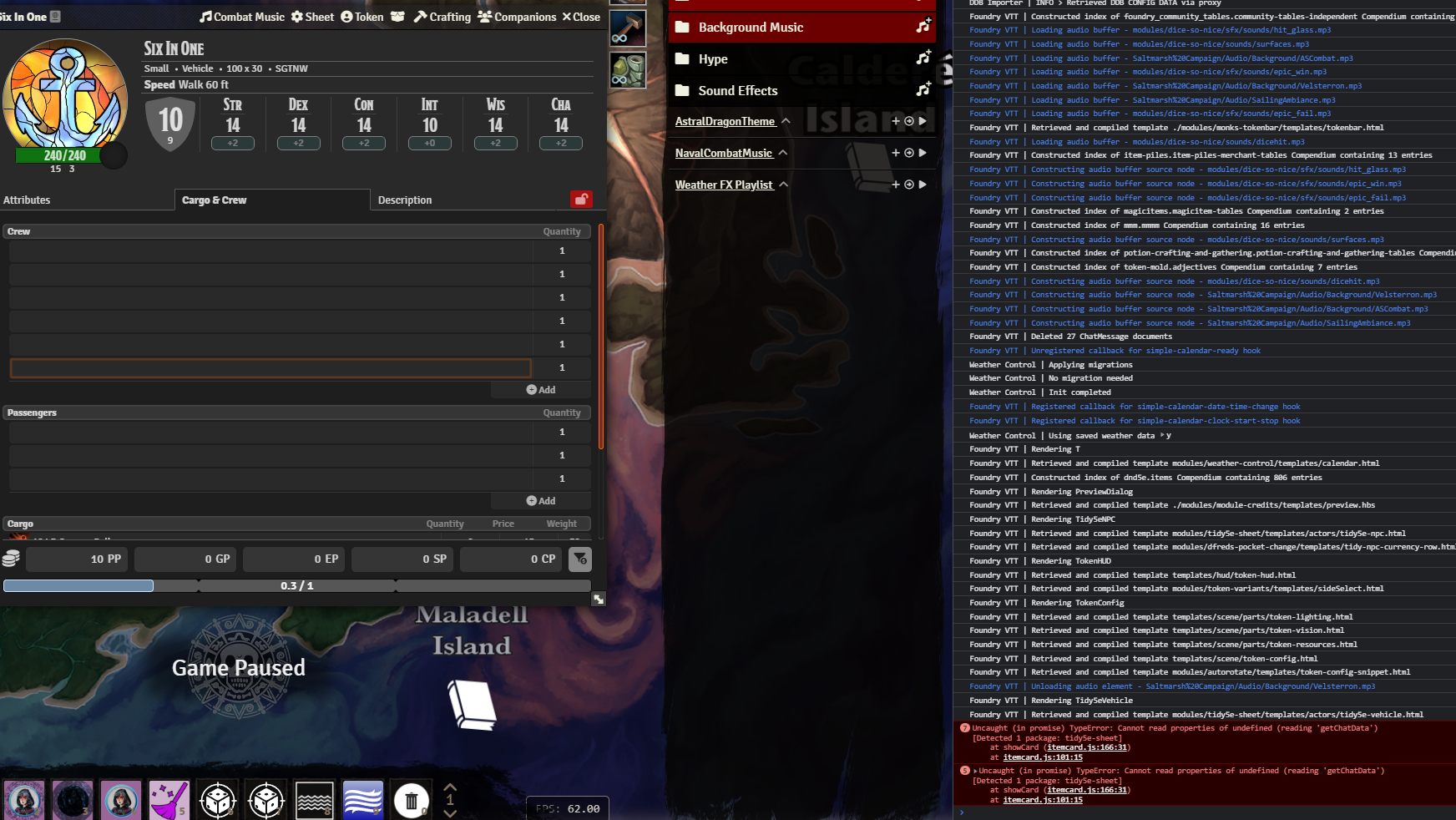 Vehicle Sheet Crew Bugged · Issue #599 · sdenec/tidy5e-sheet · GitHub