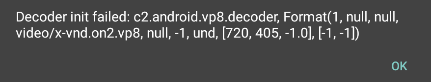 c2.android.vp8.decoder doesn't play videos with odd resolutions (e.g., height=405px) · Issue ...