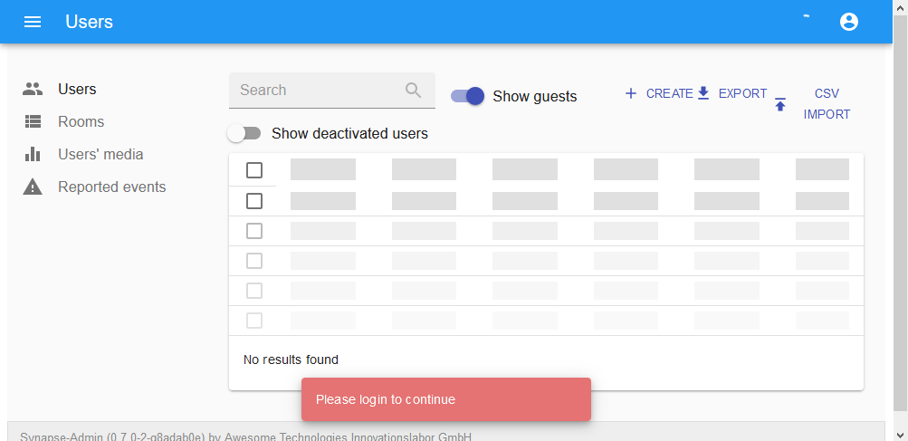 Redirect to login broken · Issue #115 · Awesome-Technologies/synapse-admin · GitHub