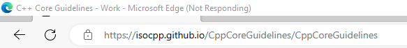 Viewing https://isocpp.github.io/CppCoreGuidelines/CppCoreGuidelines hangs my browsers · Issue ...