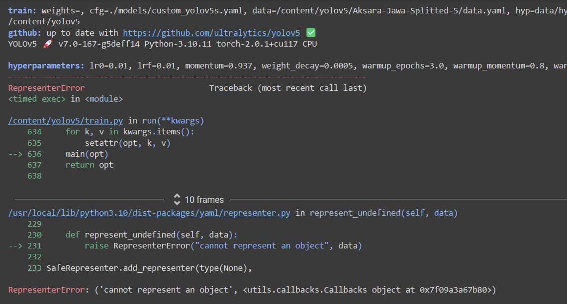 Callbacks Are Not Running · Issue 11540 · Ultralyticsyolov5 · Github