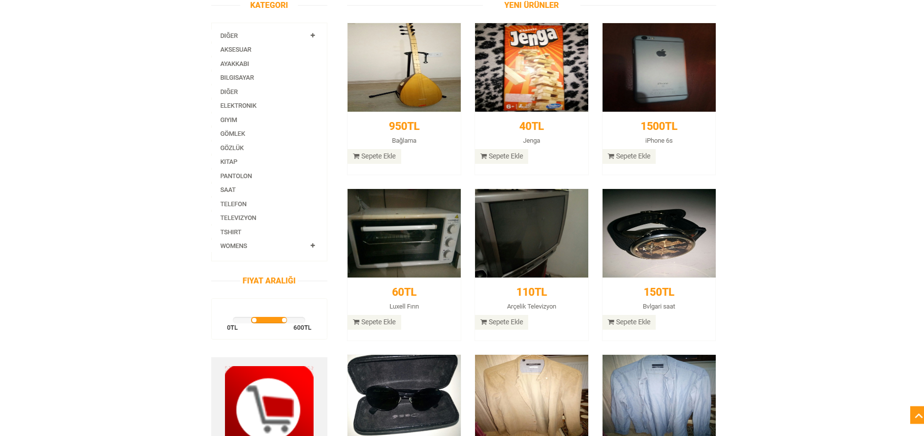 GitHub - ozturkriza/e-commerce: Codeigniter Framework, MVC