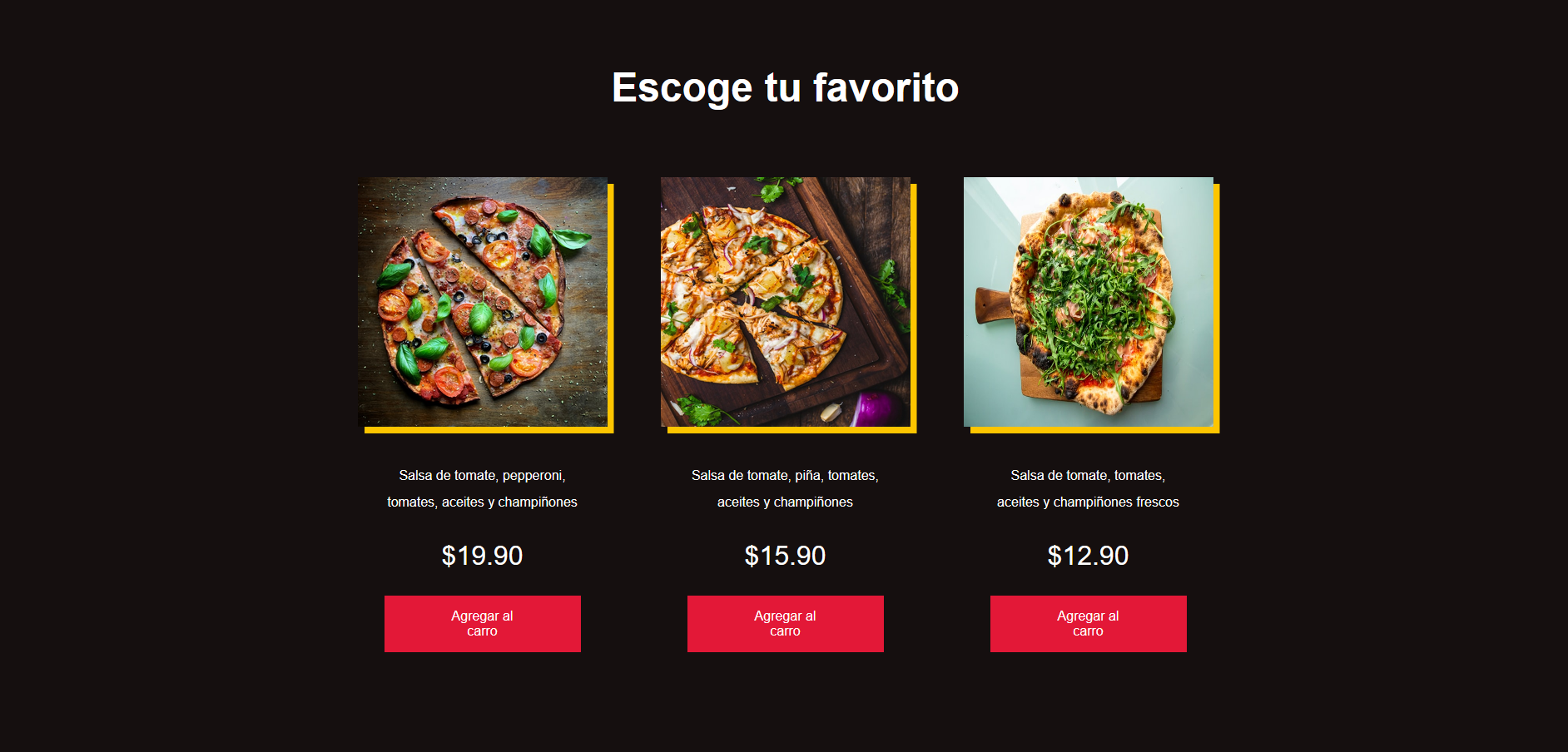 Github Cbazcode React Pizza Website In This Project Were Used React And Styled Components