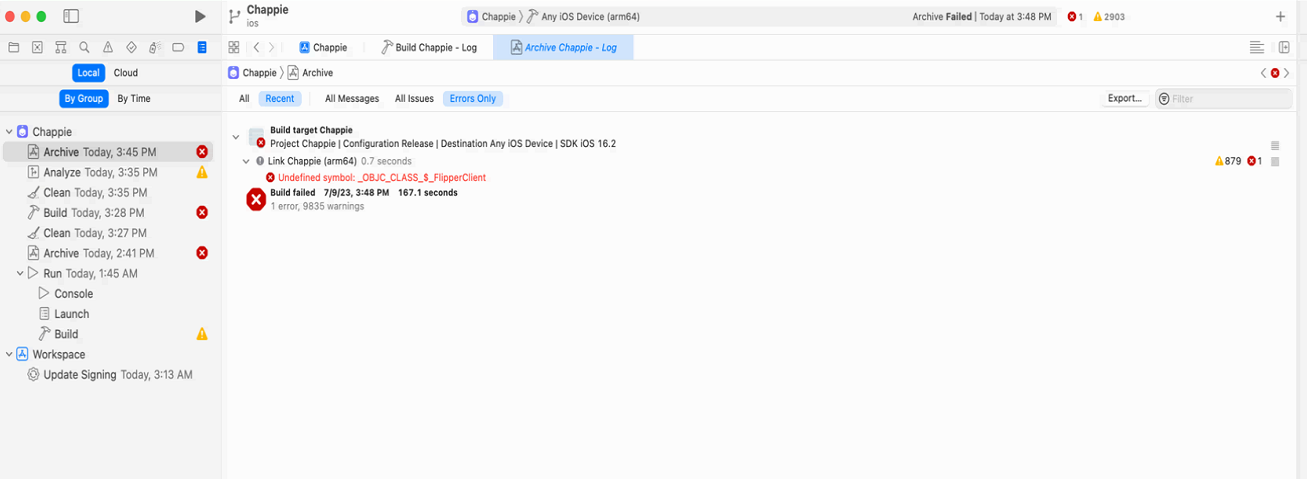 Undefined symbols for architecture arm64 & ld: symbol(s) not found for architecture arm64 ...