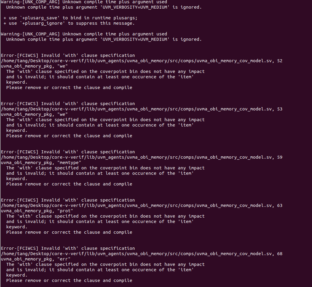 OBI coverage model does not compile with VCS · Issue #1569 · openhwgroup/core-v-verif · GitHub
