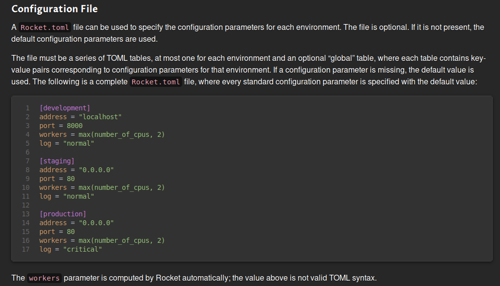 max(number_of_cpus, 2) cannot be parsed in Rocket.toml · Issue #336 ...