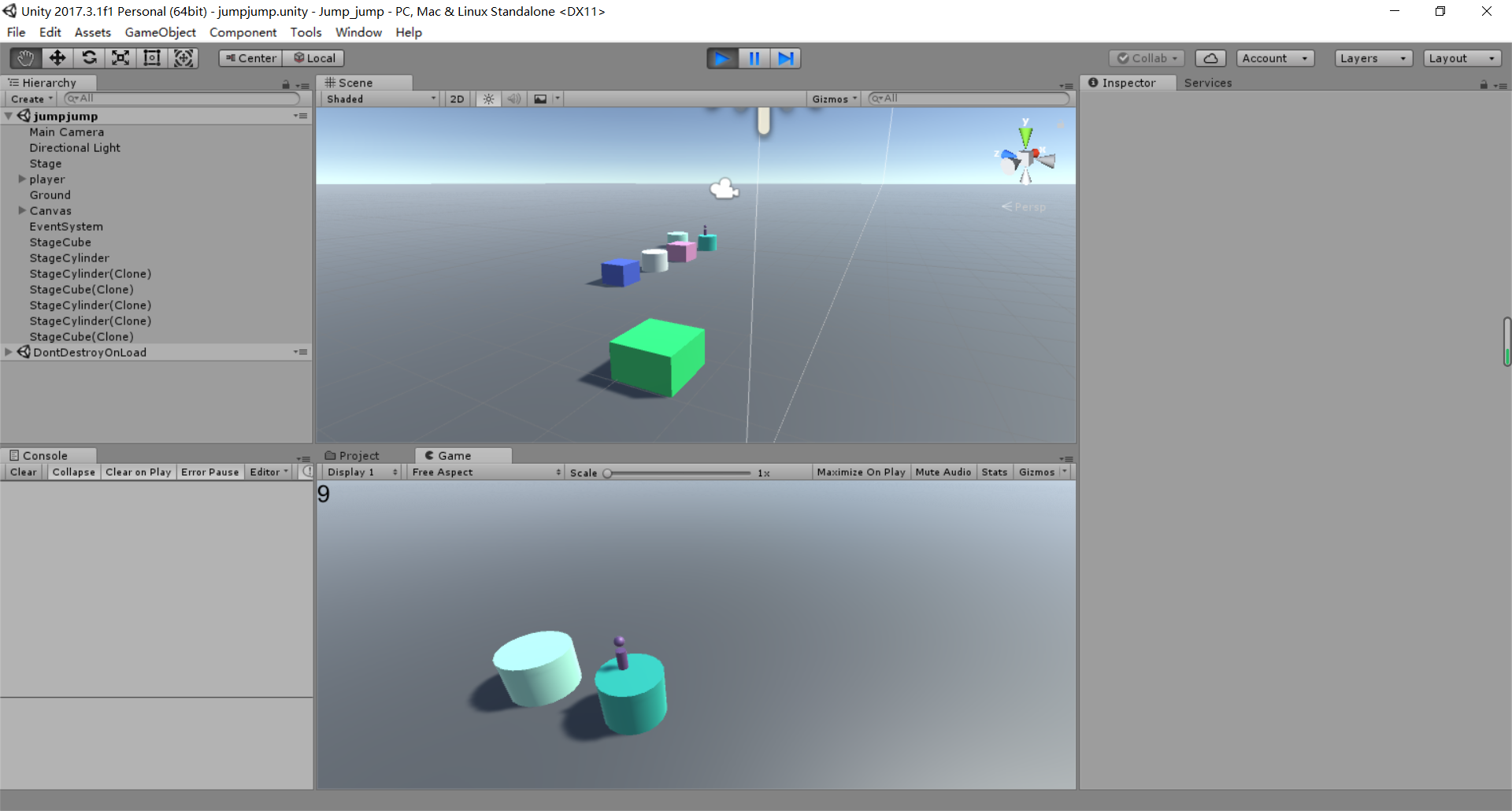 GitHub - luoyixin2019/JumpGame: 利用Unity复刻的跳一跳小游戏