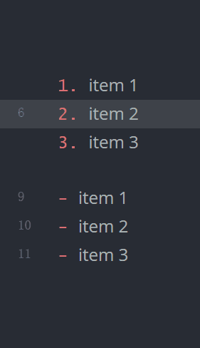 When adding a new line between the list items in Source Code Mode, the autocomplete of bullet ...