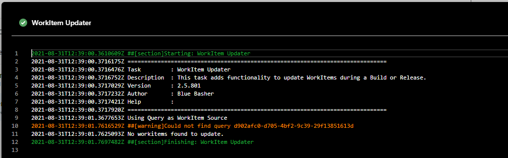 Workitem Updater On Release Pipeline 2021 08 31t1239017616529z Warning Could Not Find