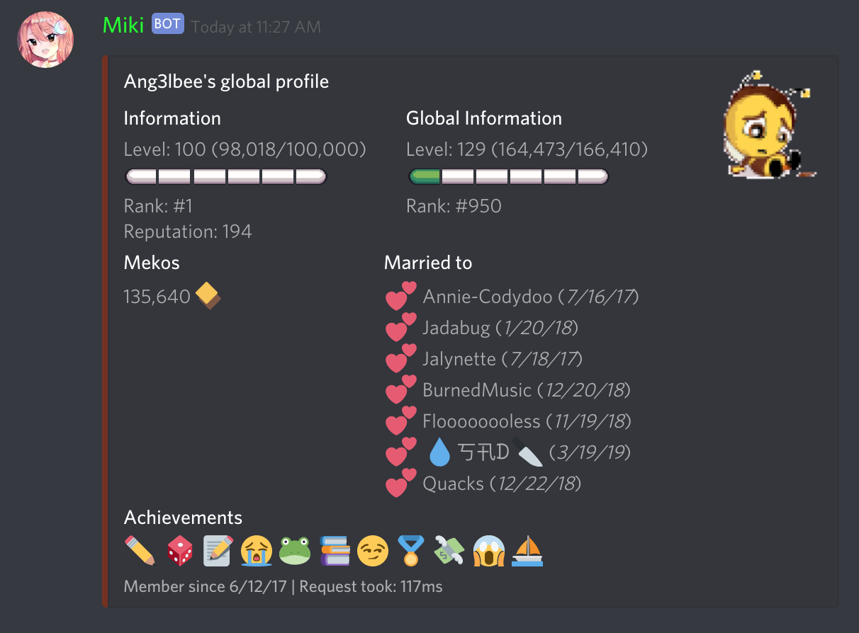 level achievements · Issue #461 · veldtech/miki-bot · GitHub
