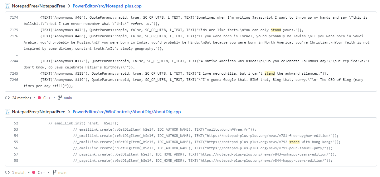 删除敏感内容 · Issue #13 · NotepadFree/NotepadFree · GitHub