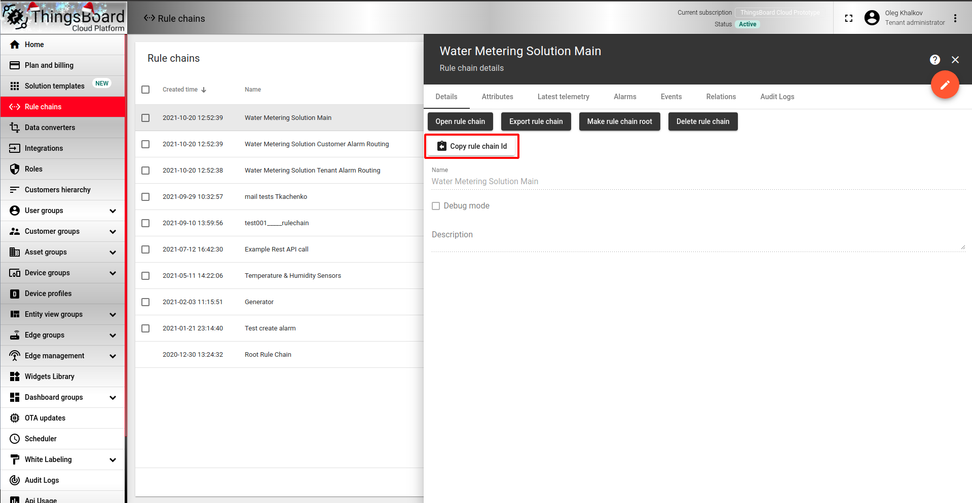 [Feature request] missing 'Copy Dashboard ID' button for Dashboards · Issue #6019 · thingsboard ...