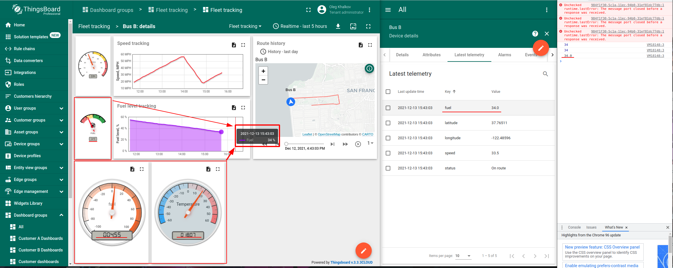[Bug] [Analogue gauges] Widget shows incorrect data until you click ...