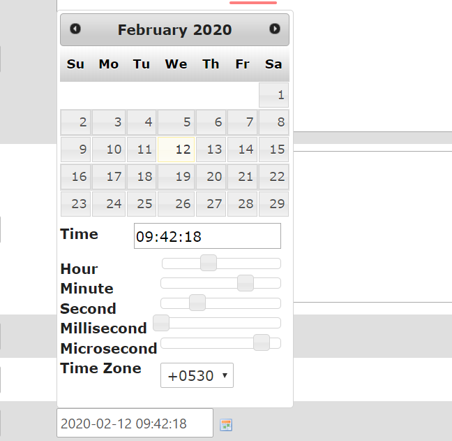 Bad UI of Datetime picker (while updating or adding datetime to a field in a table) · Issue ...