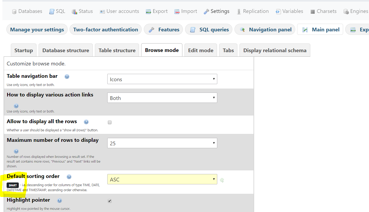 Bad UI: button like text in customize browse mode and edit mode · Issue #15976 · phpmyadmin ...