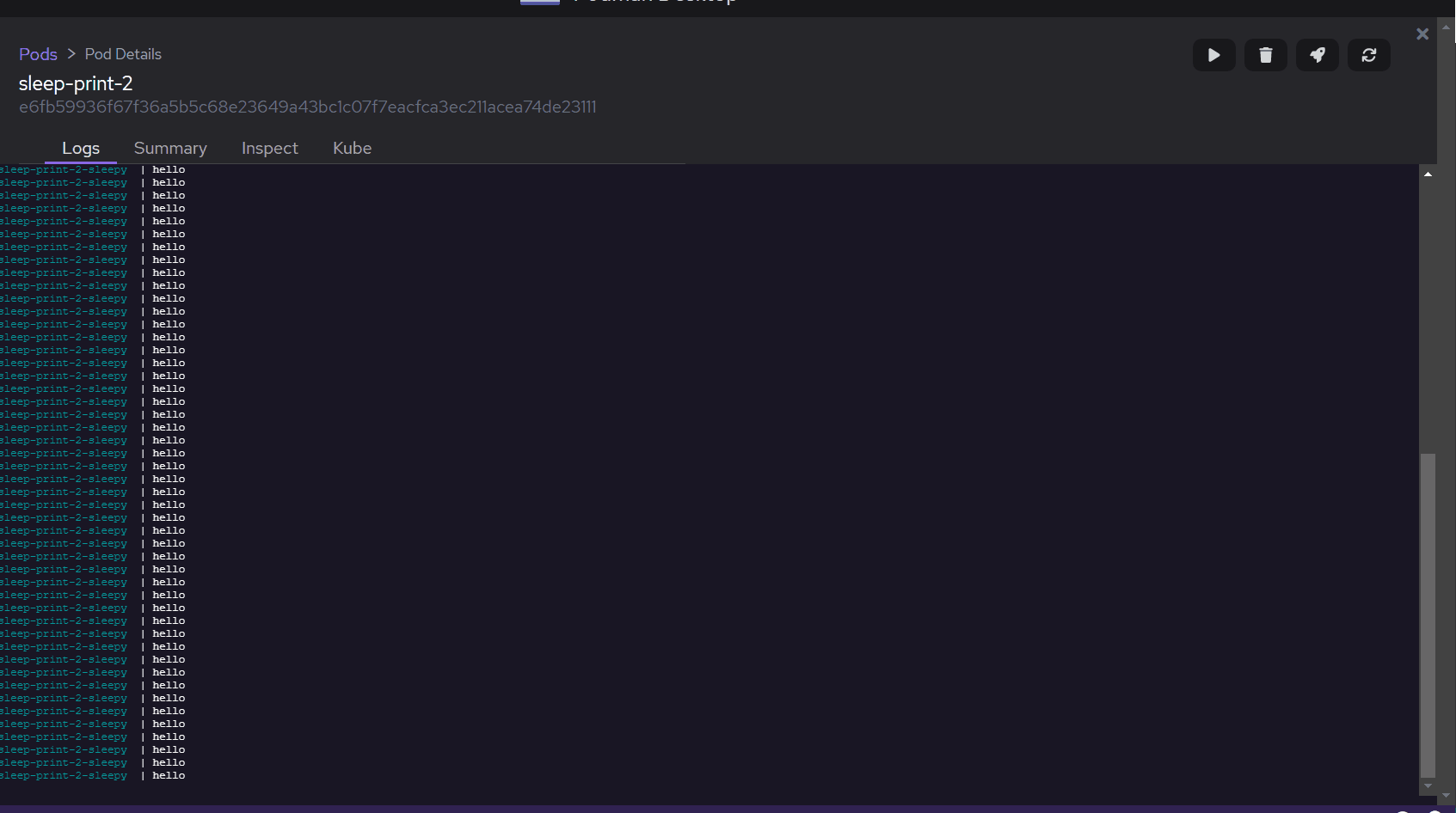 new xterm instance spawn when clicking the logs route in the Pod details · Issue #1355 · podman ...