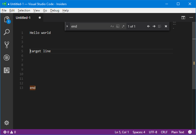 Find + Go to line messes up editor layout · Issue #28764 · microsoft ...