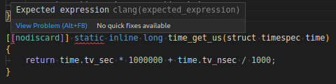 False errors and warnings for [[nodiscard]] declarated functions · Issue #1550 · clangd/clangd ...