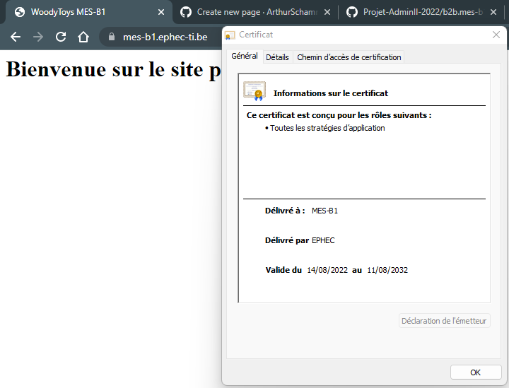 Sécu Web - ArthurSchamroth/Projet-AdminII-2022 GitHub Wiki