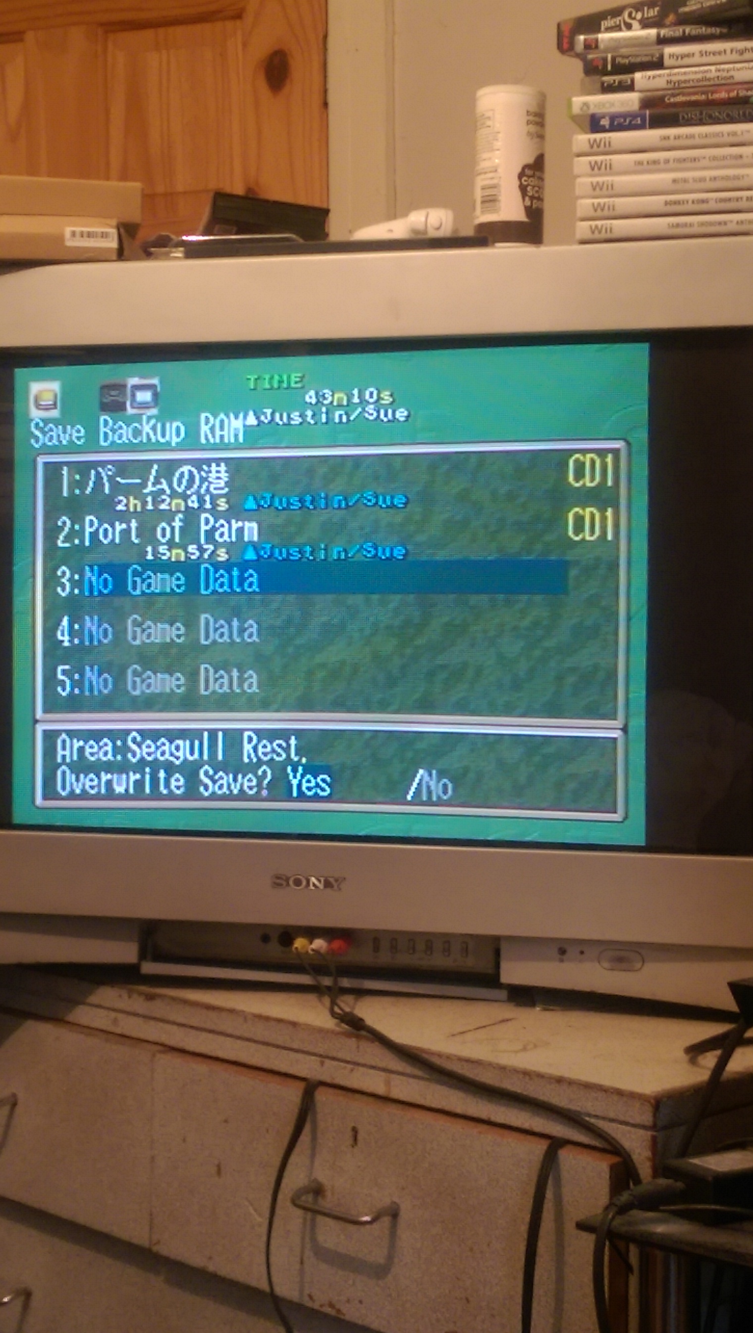 Save screen says overwrite even on a new save · Issue #1 ...