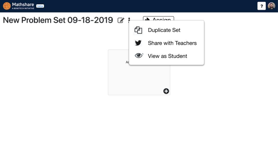 Move "view as student" to options · Issue #800 · benetech/MathShare · GitHub