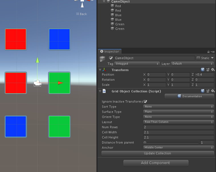 MRTK 2.2 : Grid Object Collection : inverse layout naming and unexpected Num Rows/Columns ...