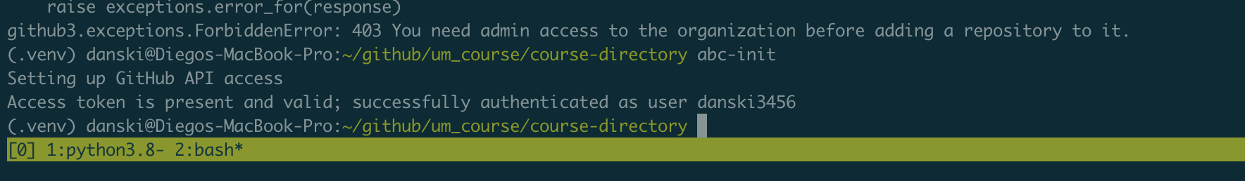 Cannot create new assignament · Issue #418 · earthlab/abc-classroom · GitHub