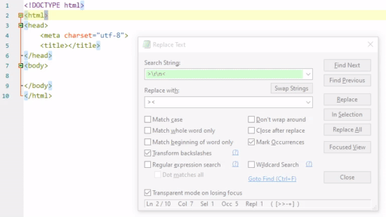 Cant Replace Text With Search String Contains Backslashes · Issue 1678 · Rizonesoftnotepad3