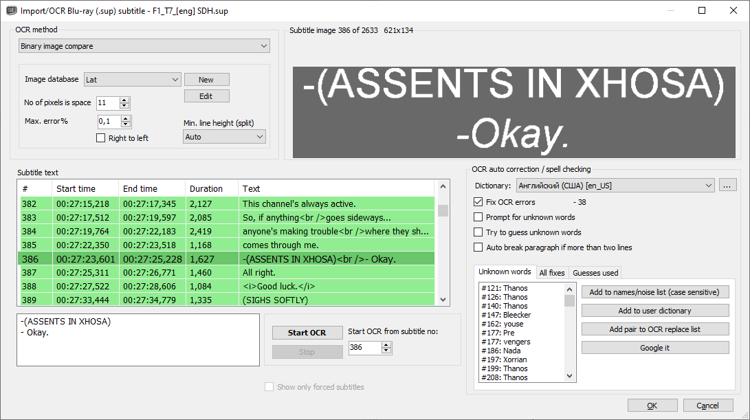 OCR binary compare: first word after caps missed italic style · Issue #3798 · SubtitleEdit ...