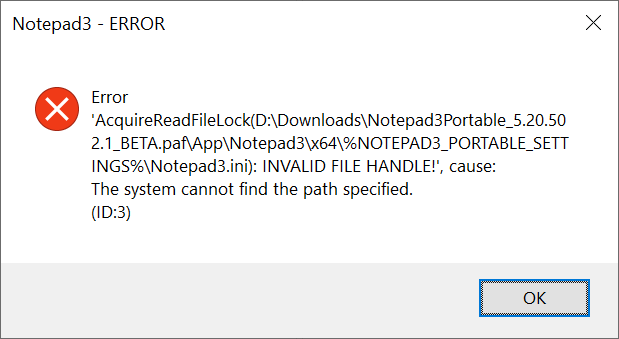 Upgrade Error · Issue #2296 · rizonesoft/Notepad3 · GitHub
