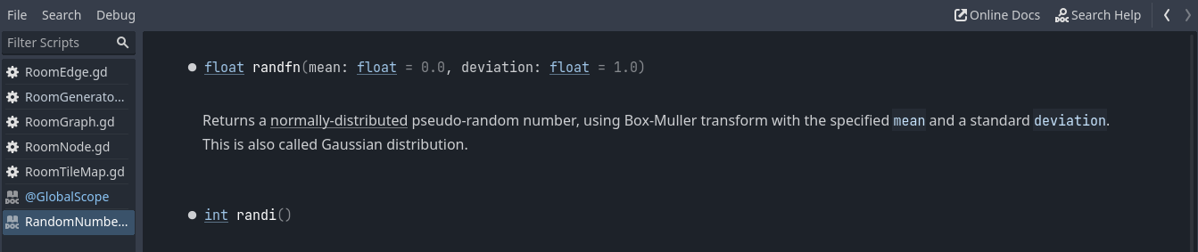 randfn() requires at least 2 arguments · Issue #75240 · godotengine/godot · GitHub
