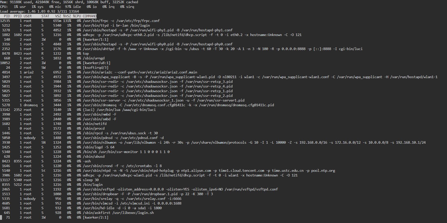 frpc穿透在部分设备上占用异常 · Issue #3454 · coolsnowwolf/lede · GitHub