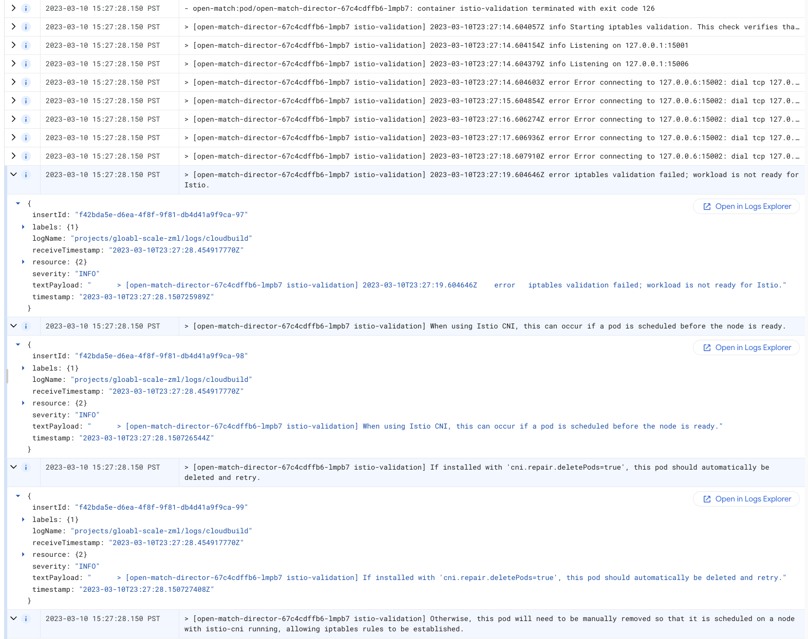 global-game-services pipeline fails on `workload is not ready for Istio` · Issue #143 ...