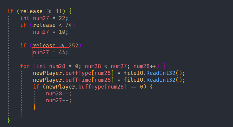 Player.Serialize bug due to ExtraPlayerBuffSlots · Issue #3256 · tModLoader/tModLoader · GitHub